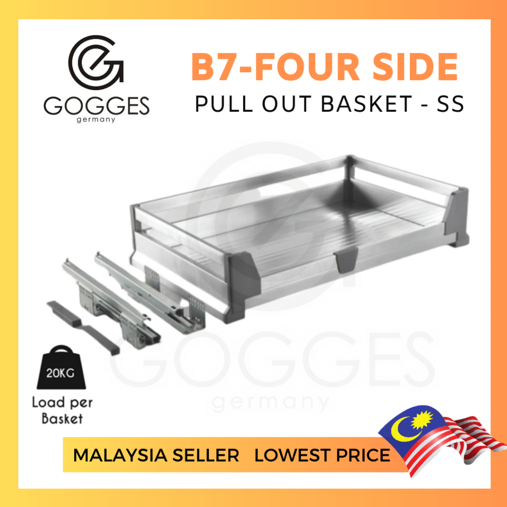 FOUR SIDE PULL OUT BASKET - STAINLESS STEEL | Shopee Malaysia