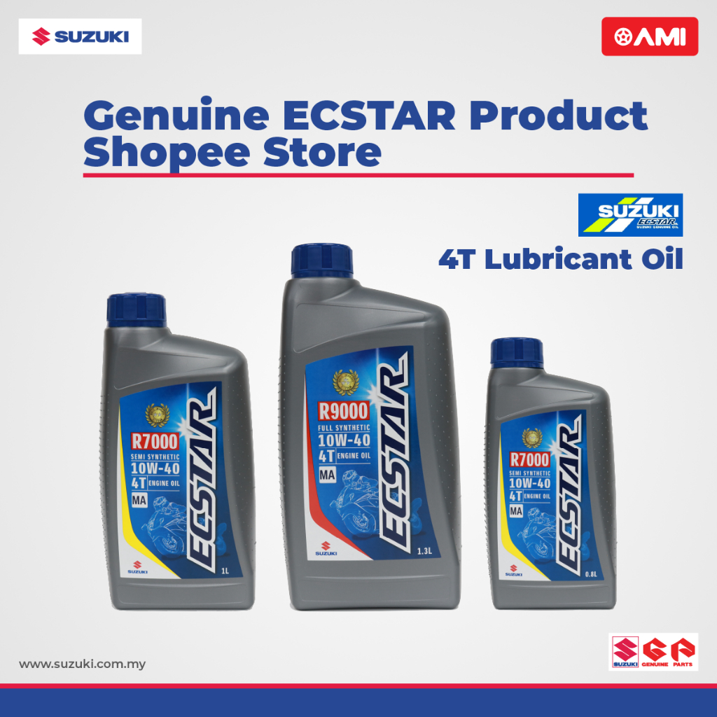 4T ECSTAR Engine Oil 10W-40 SL MA Fully Semi Synthetic Suzuki Genuine ...
