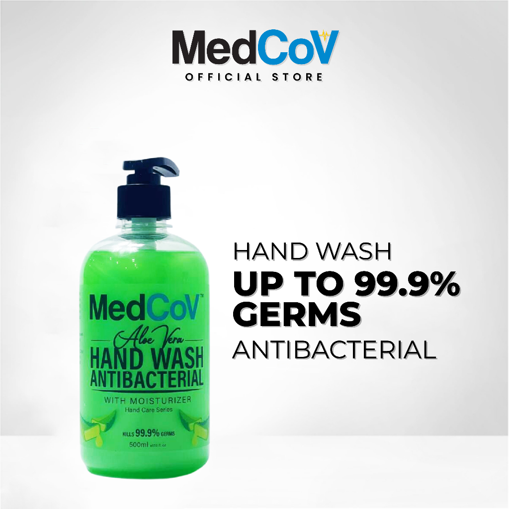 MedCoV Hand Wash Antibacterial With Moisturizer - Aloe Vera (500ml ...