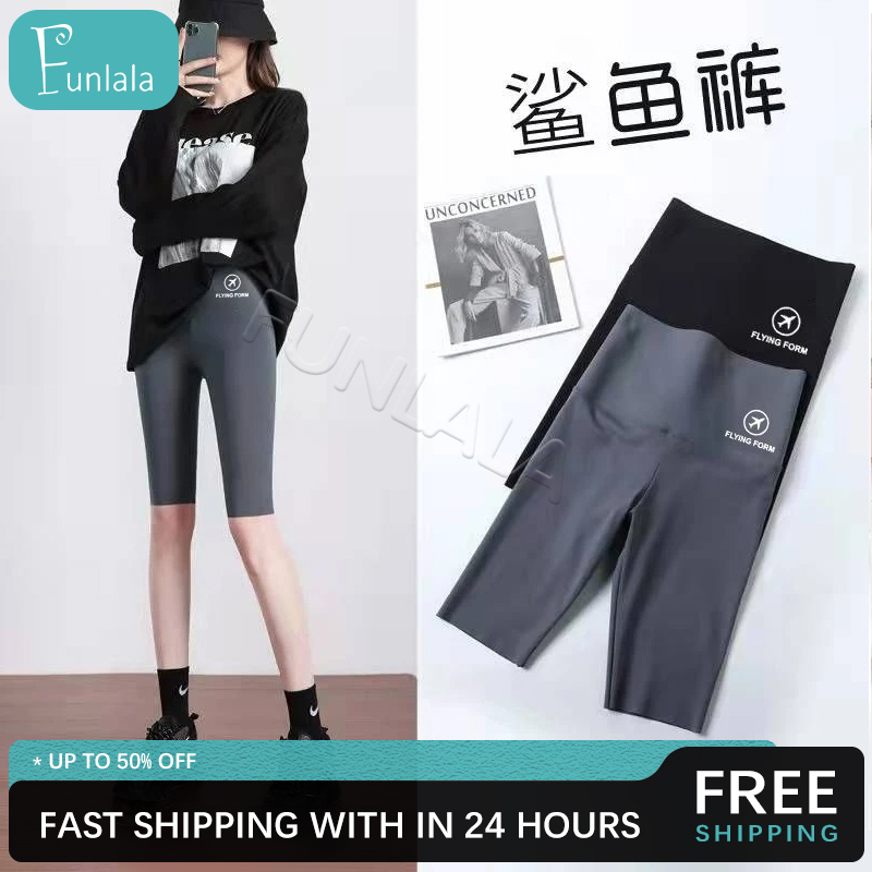 FUNLALA Sport Highwaist 2pcs Shark Pants Yoga Pants Legging ...