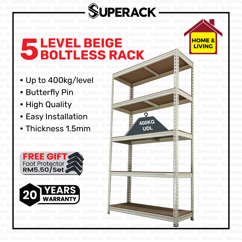 SUPERACK Boltless Rack Shelf Rack Storage 180-240cm(H)X30-60cm(D)X60 ...