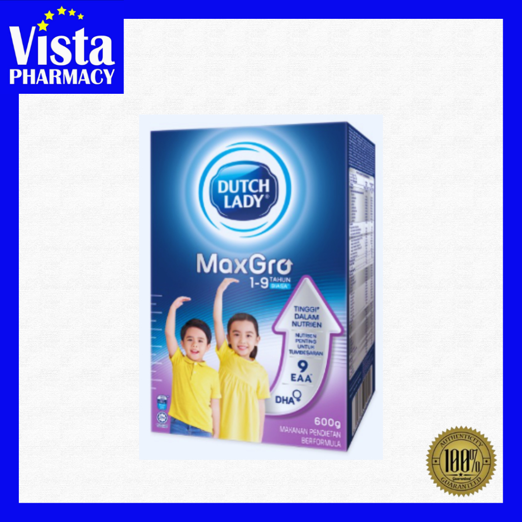 Dutch Lady MaxGro MAX GRO 1-9 years 600g [Exp: 04/2025] | Shopee Malaysia