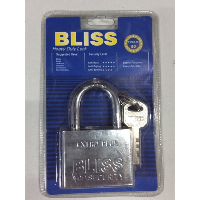 PADLOCK 50MM -BLISS (ANTI RUST) | Shopee Malaysia