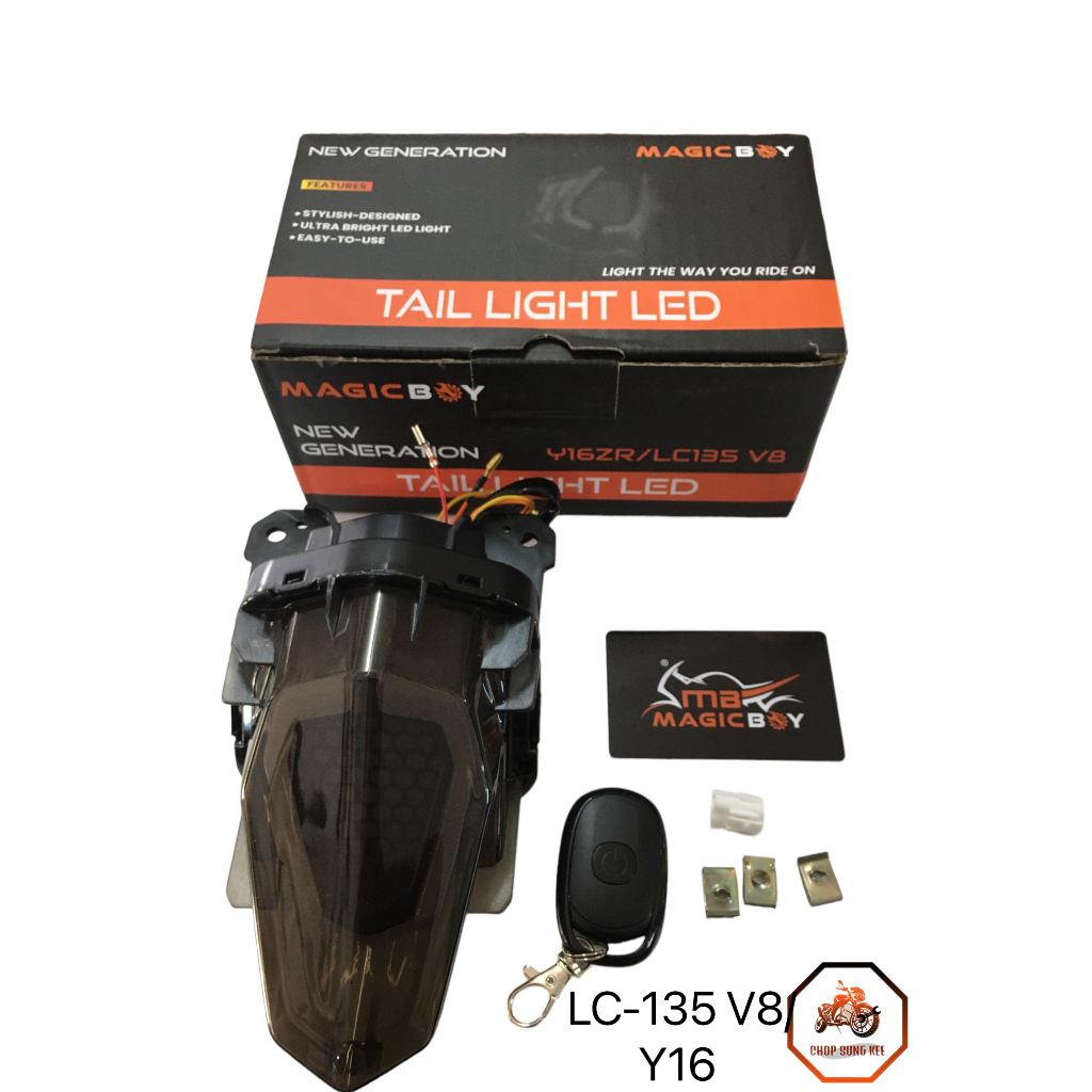 MAGIC BOY LC-135 V8/Y16 LED TAIL LAMP WITH REMOTE CONTOLER TO CHANGE ...