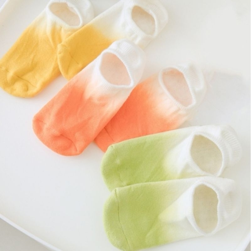 Dip dye Pilates Yoga Grip Non-Slip Low-rise Socks | Shopee Malaysia