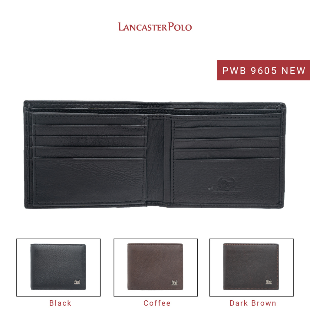 Lancaster Polo Top Grain Leather Bi-Fold RFID Blocking Wallet For Man ...