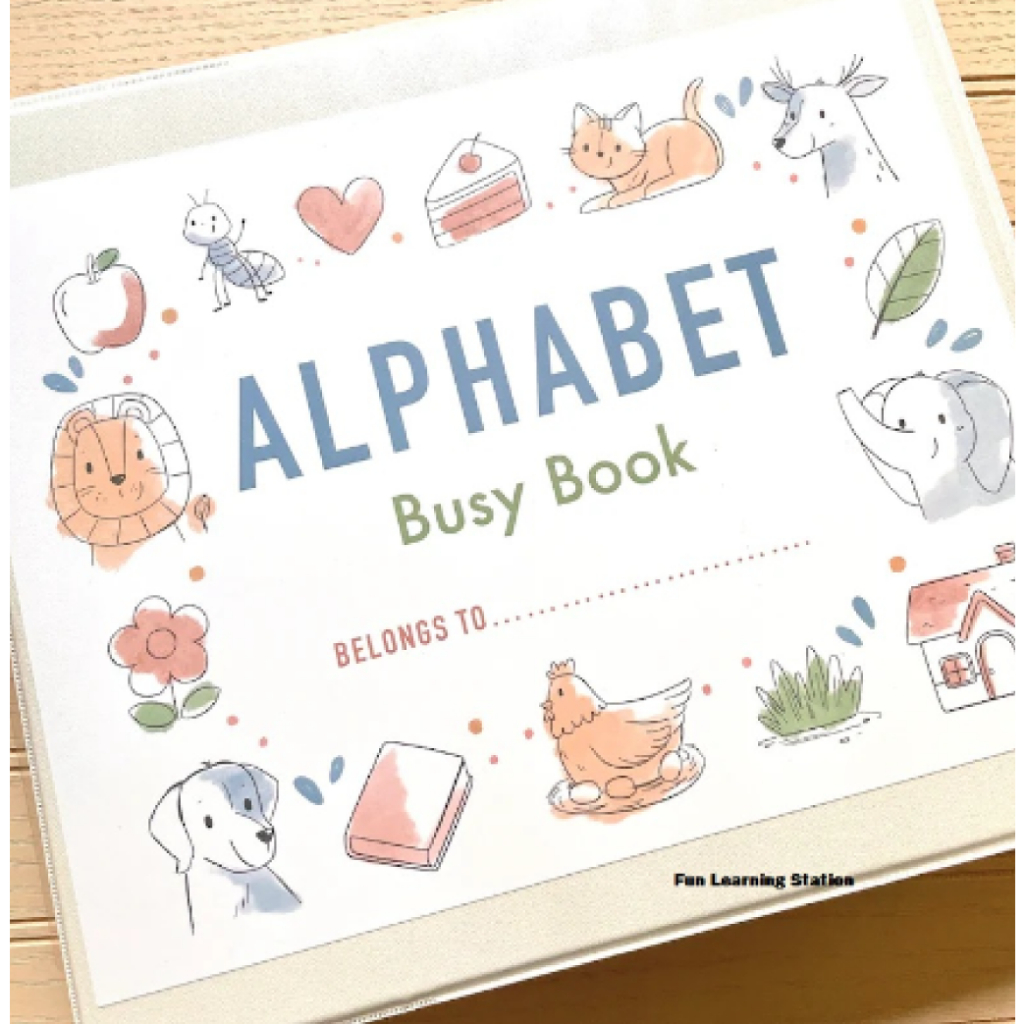 Alphabet Busy Book l ABC Quiet Book Softcopy l Homeschool learning ...