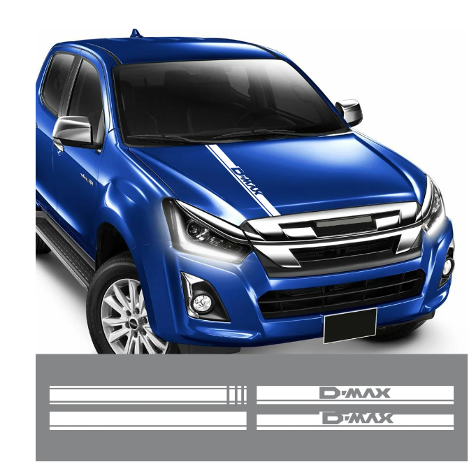 Pickup Hood Sticker For Isuzu Dmax LS U SX X-Terrain UTE Truck Vinyl ...