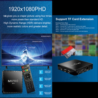 M8 Pro Mini Retro Games Box 64GB Android 12 Box With 10000 Classic ...
