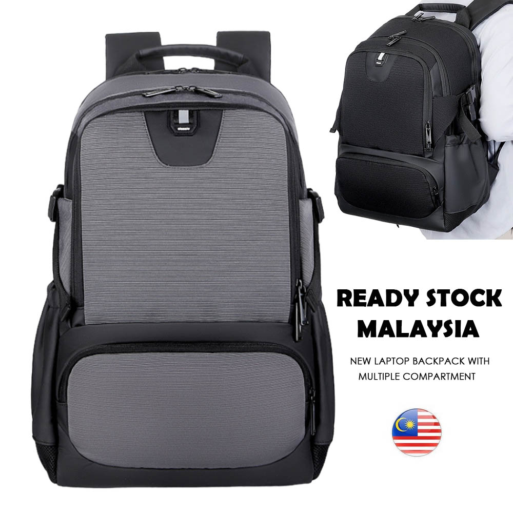 Office Laptop Backpack with USB Function Beg Laptop Lelaki Office Beg ...