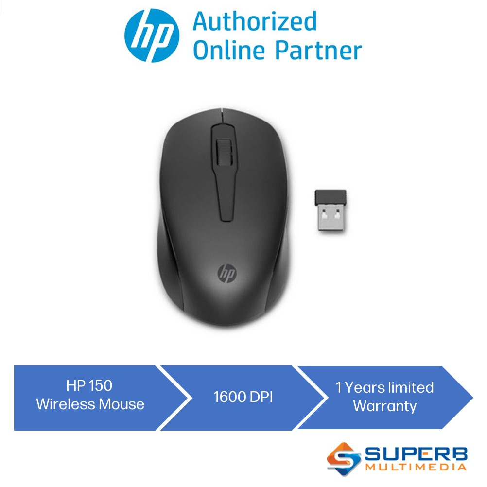 HP 150 Wireless Mouse [2S9L1AA] | Shopee Malaysia