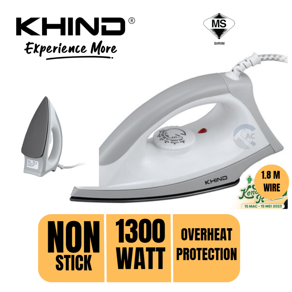[1 YEAR WARRANTY] KHIND ELECTRIC IRON EI405 / EI303 (HEAVY) / KHIND ...