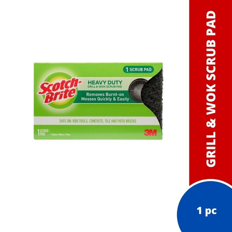 3M Scotch Brite Heavy Duty Grill & Wok Pad [1 pcs] | Shopee Malaysia