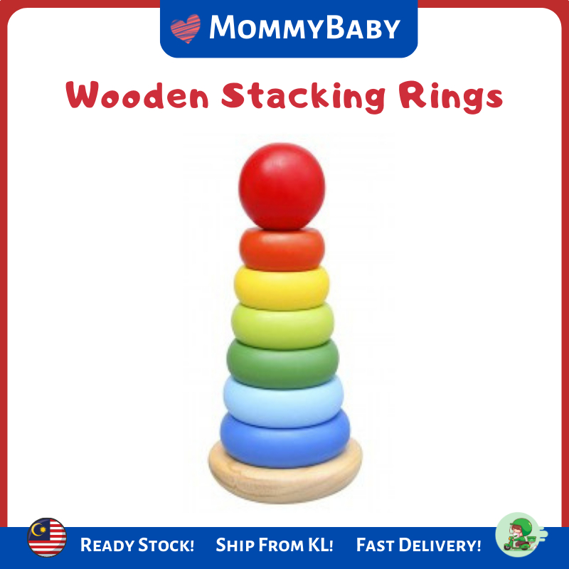 Wooden Stacking Rings | Shopee Malaysia