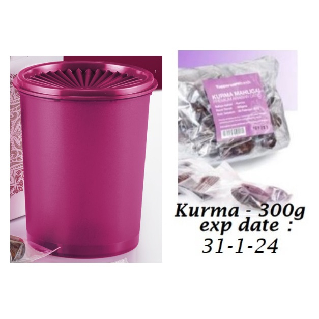 Tupperware: Kurma Gift Set 2023- Kurma / Deco Canister 1.2L / Gift Box ...