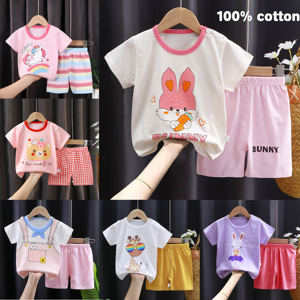 [M'sia Stock]🔥HotSale🔥Newborn Clothing Pakaian Baby Unisex T-Shirt Set ...