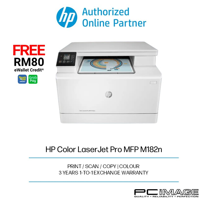 HP Color Laserjet Pro MFP M182N Laser Printer Print/Scan/Copy Toner ...