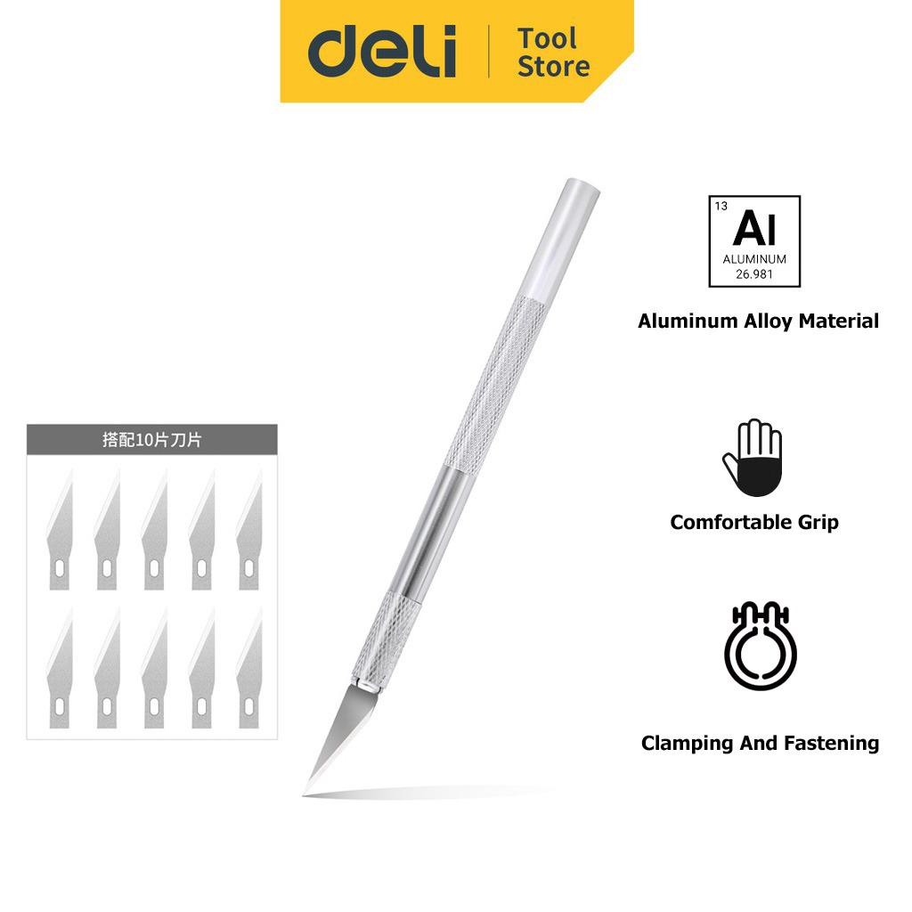 Deli Tools Carving Knife 145mm SK5 Blade Aluminum Alloy Handle ...