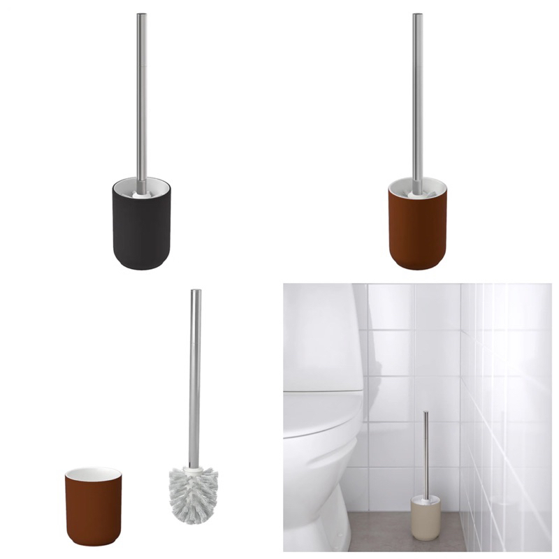 IKEA EKOLN Ceramic Toilet Brush Berus Tandas | Shopee Malaysia