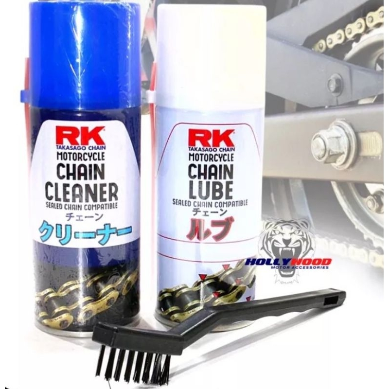 CHAIN LUBE CHAIN CLEANER RK TAKASAGO JAPAN CHAIN BRUSH SPRAY RANTAI ...