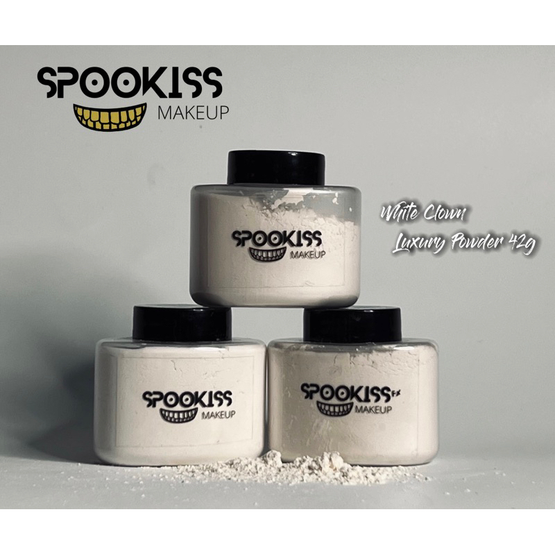 SPOOKISS White Clown Powder 42g | Face & Body Powder Ghost Makeup ...