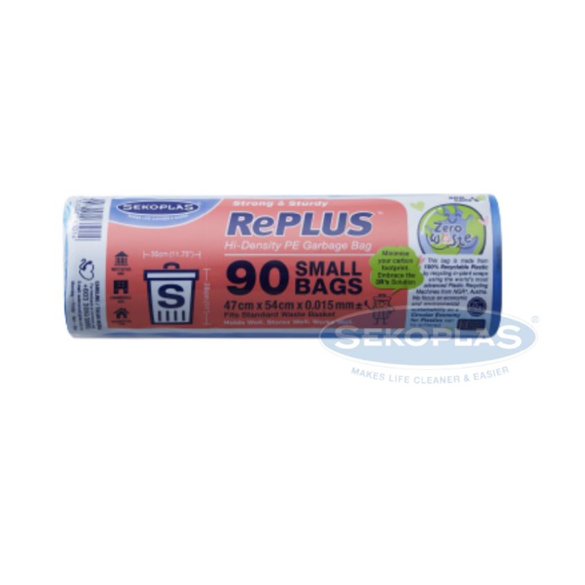 Sekoplas RePLUS HDPE Garbage Bags - S (90 Pcs x 20 Rolls) | Shopee Malaysia
