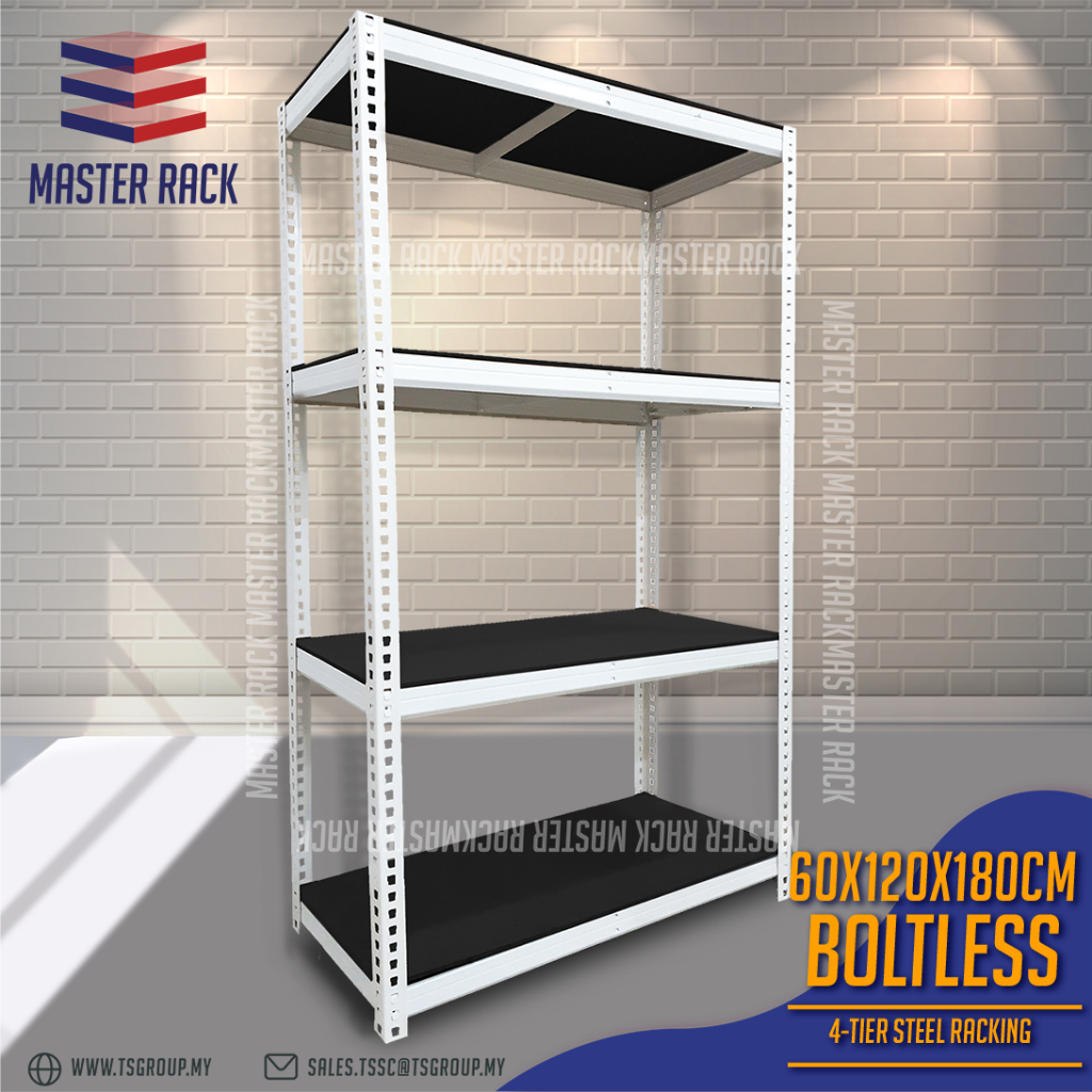 MASTERRACK Racking Boltless DIY -#S31060120180 Solid Steel Racking ...