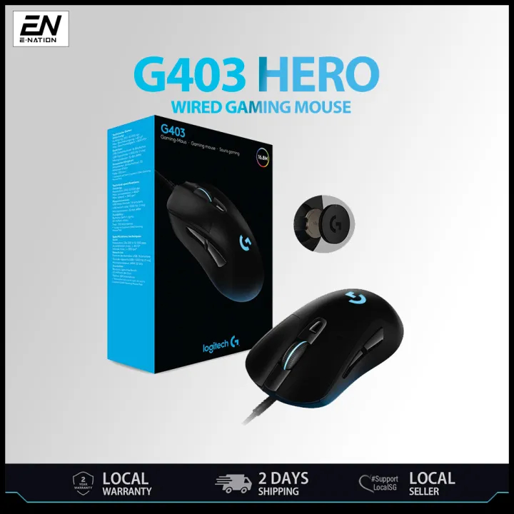 Logitech G403 Hero Wired Gaming Mouse | Shopee Malaysia