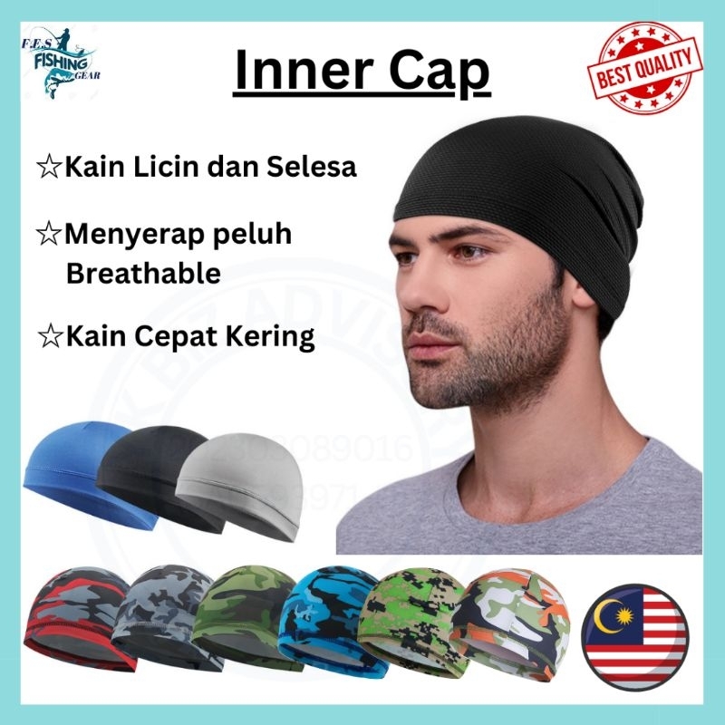 Breathable Inner Cap Helmet Inner Ice Silk Cycling Hat Quick Dry Skull ...