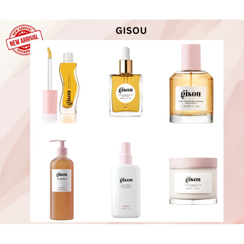 GISOU Product Gisou Honey Infused Shampoo Conditional Hair Mask Lip Oil ...