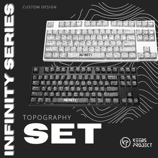 Topography Keycaps- INFINITY SERIES PBT Keycaps Cherry Profile for ...