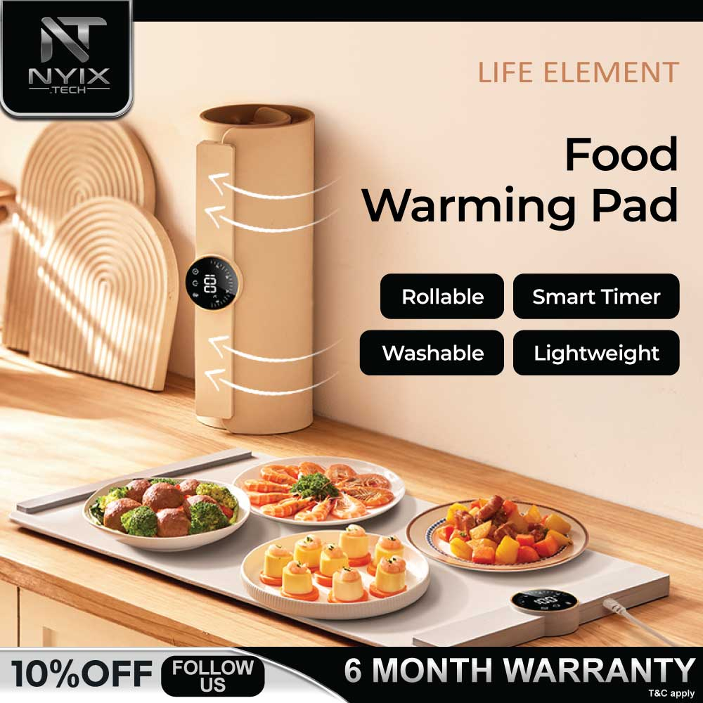 Electric Food Warming Pad Rollable Heating Table Dining Mat Foldable ...