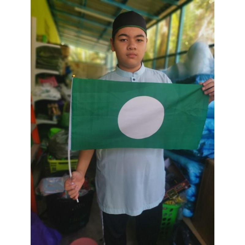 Bendera Tangan Pas 1x2 saiz sebatang (10 batang) | Shopee Malaysia