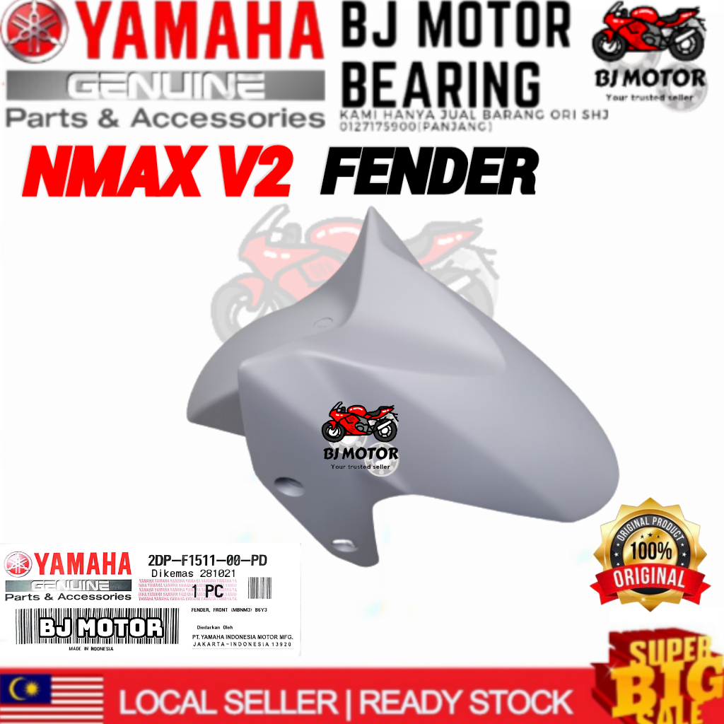 NMAX FRONT FENDER (MBNM3) B6Y3 NMAX NEW DEPAN MUDGUARD 100% ORIGINAL ...