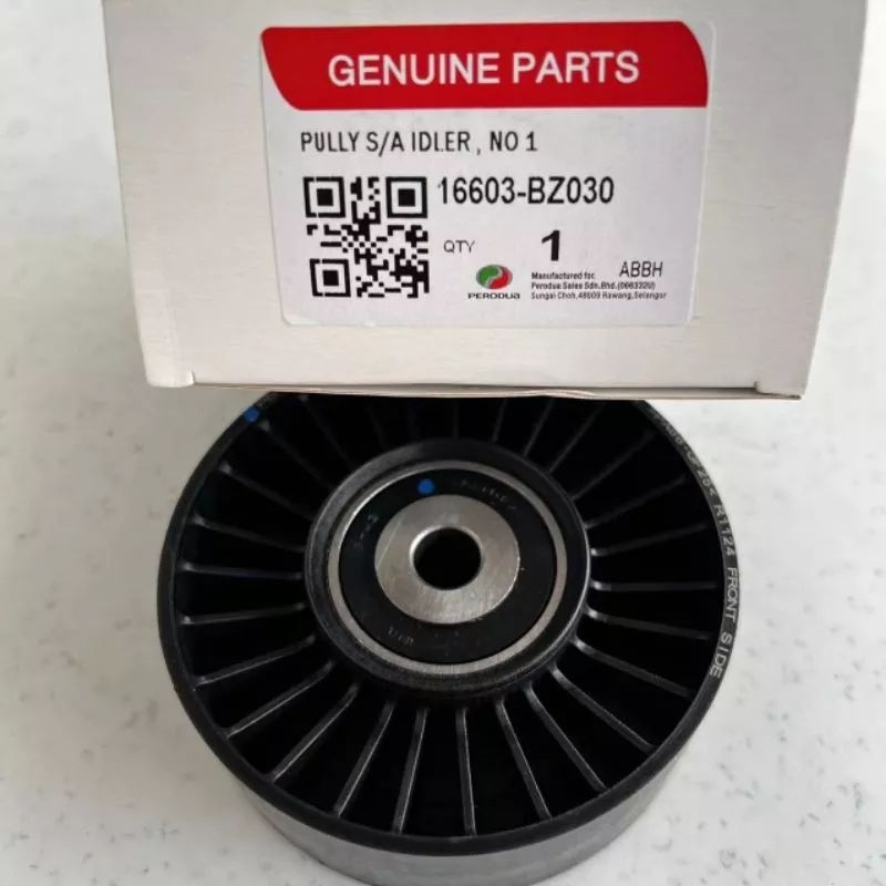 100% ORIGINAL PERODUA ALZA 1.5 FAN BELT TENSIONER PULLEY IDLER BEARING ...