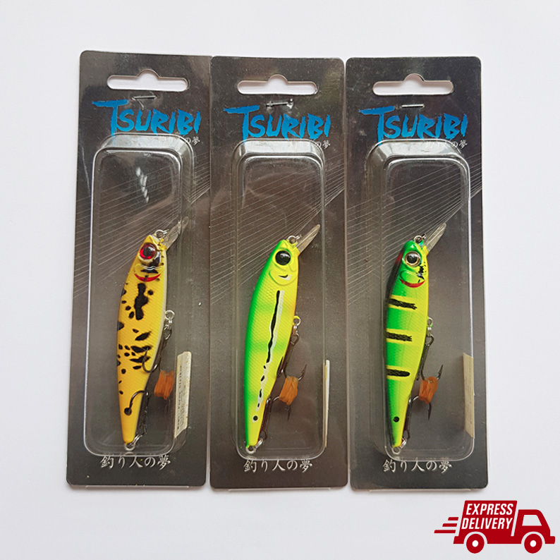 Tsuribi Peacock Bass Minnow Fishing Lure Set | Shopee Malaysia