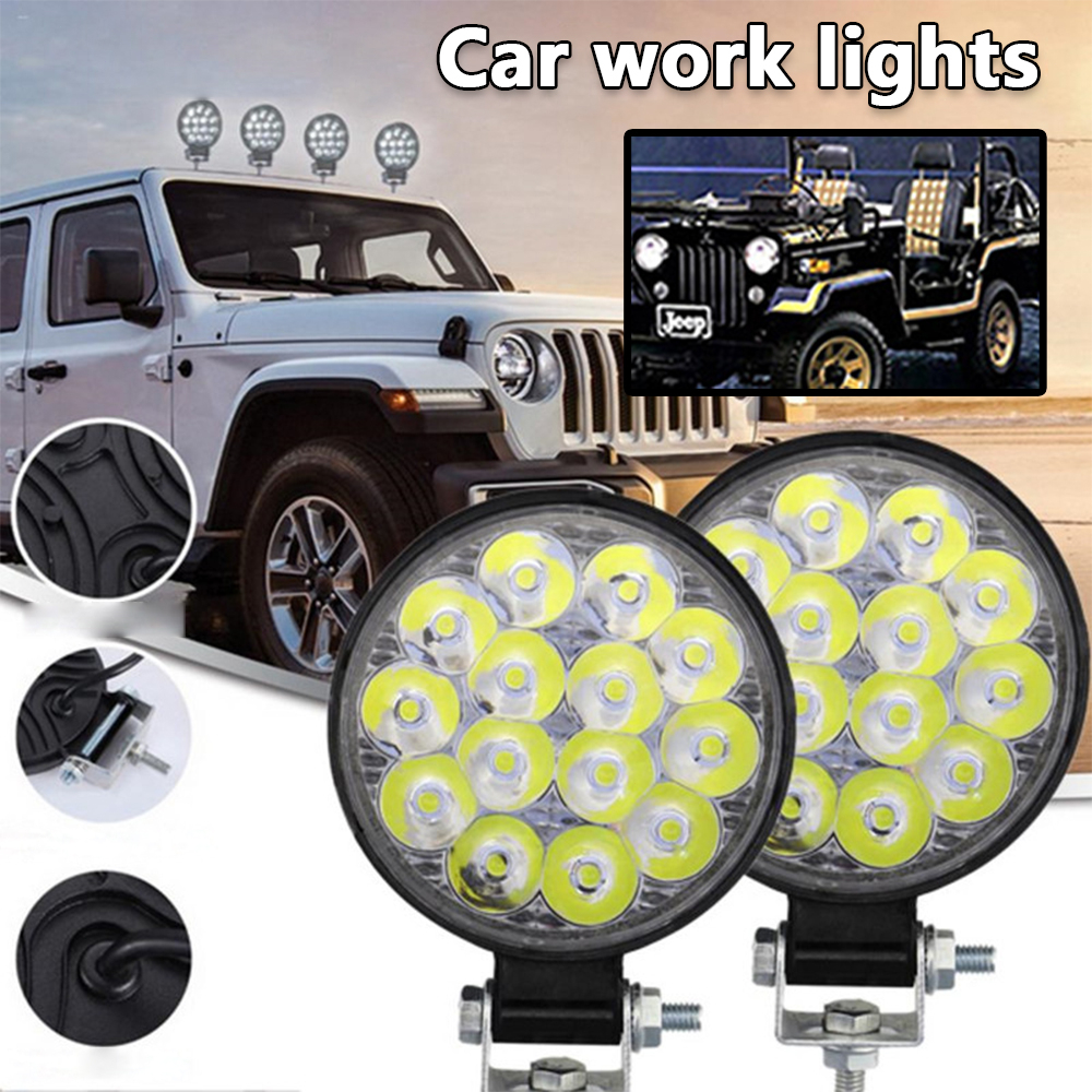 Truck LED Spotlight Mini 3 4inch 12V 24V White Round/Square Bright ...
