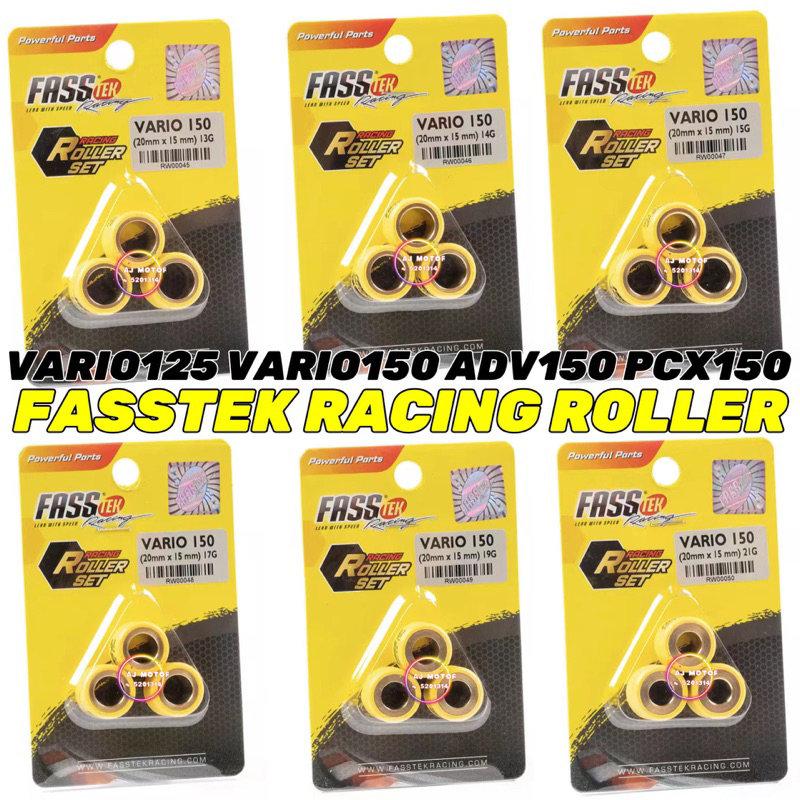HONDA VARIO125 VARIO150 ADV150 ADV160 PCX150 FASSTEK RACING ROLLER 13G ...