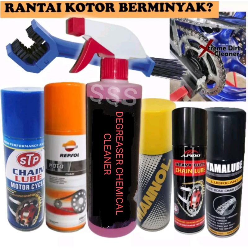CUCI KOTOR CHAIN LUBE MINYAK RANTAI SPRAY KOZI FAITO MC CHOHO Y15 LC135 ...