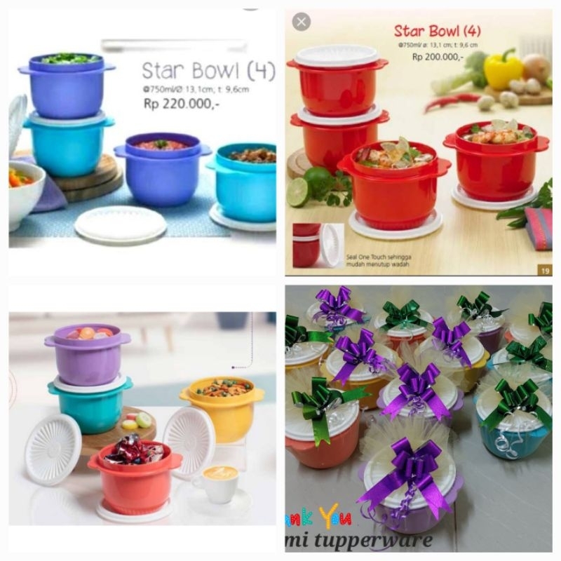 Hamper Tupperware Hadiah Hari Guru Star Bowl 750ml | Shopee Malaysia