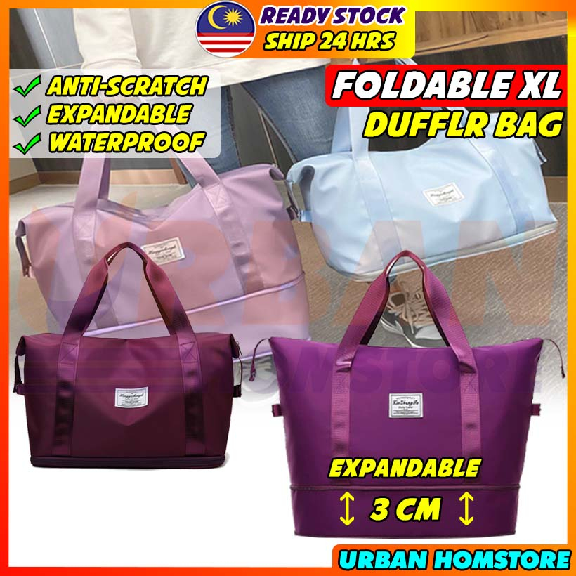 UBH Foldable Duffle travel bag Beg baju travel Waterproof Gym Sport ...