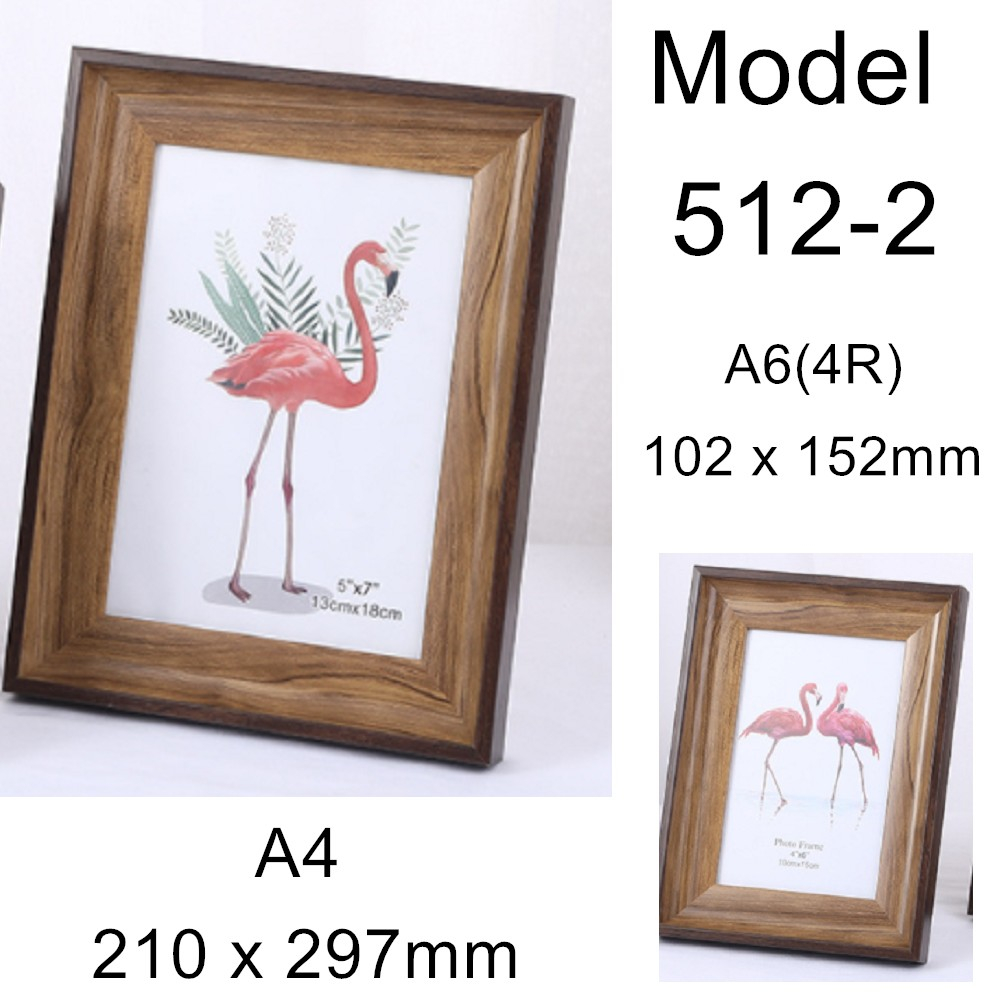 TRENY Wall Photo Frame Stand Home Decor 4R A4 Frem Gambar Bingkai Gambar Murah Borong Kayu ...