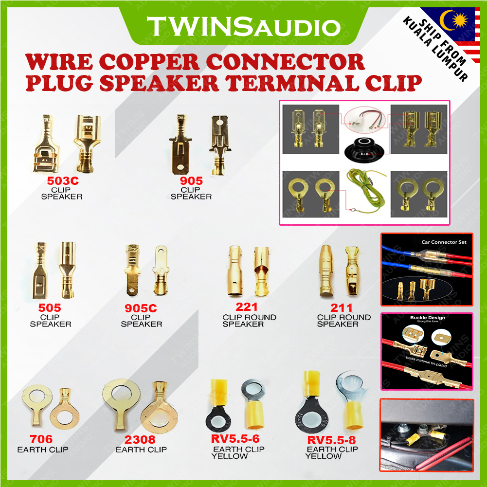 8" 10" 12" Ring Terminal 0.5mm Thick Brass Copper Wire Connector ...