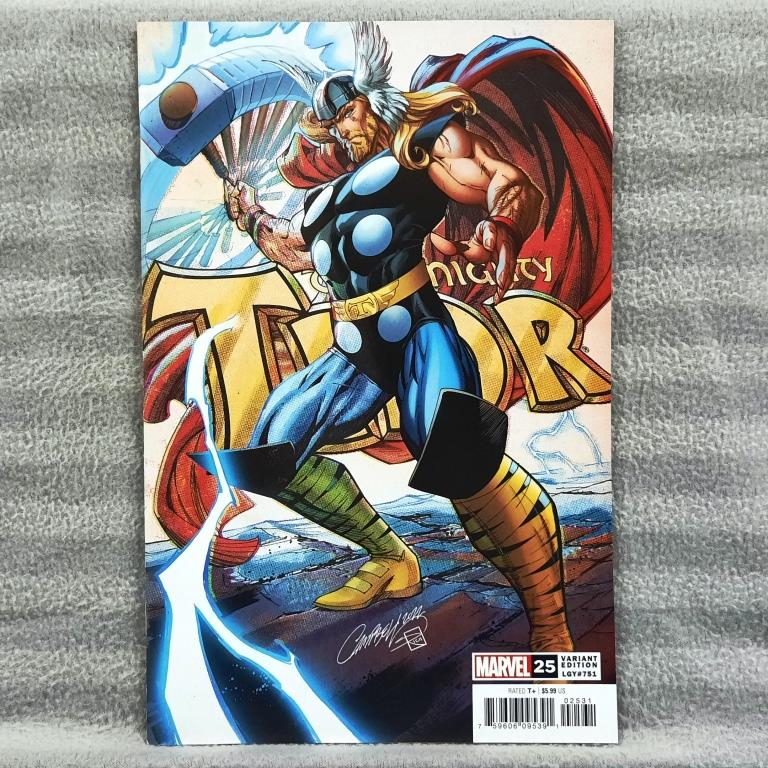 Thor #25 J Scott Campbell Variant (6th Series) Marvel Comics (Donny ...