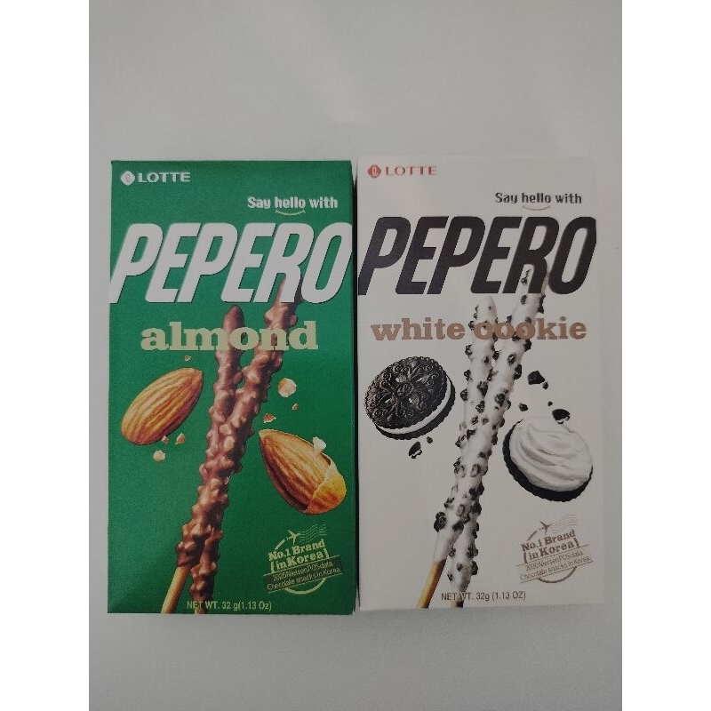 Lotte Pepero Almond / Lotte Pepero White cookie 32g | Shopee Malaysia