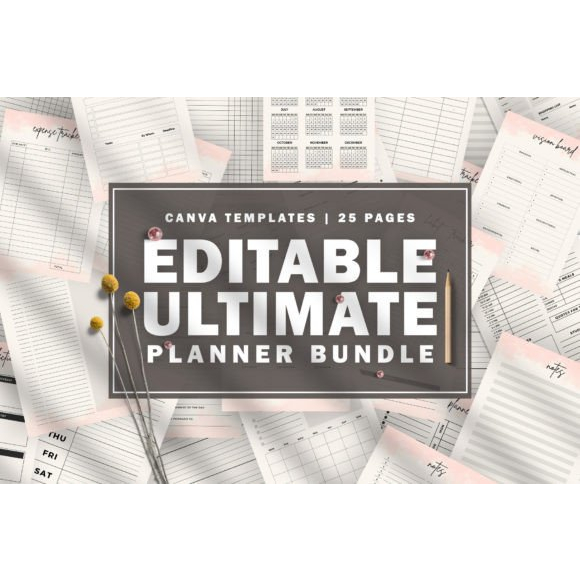 Editable Planner Bundle | Canva Template Bundle | | Shopee Malaysia