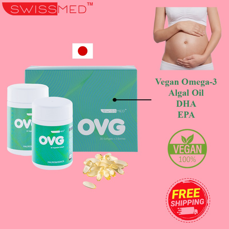 SWISSMED™ OVG Softgel Algae Oil 2x30’S Vegan Omega-3 for Heart Health ...