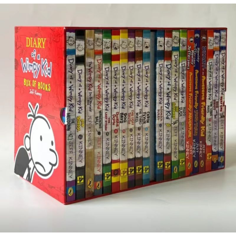 (25 Books Latest Version) Diary Of A Wimpy Kid Story Book(Hard Case ...