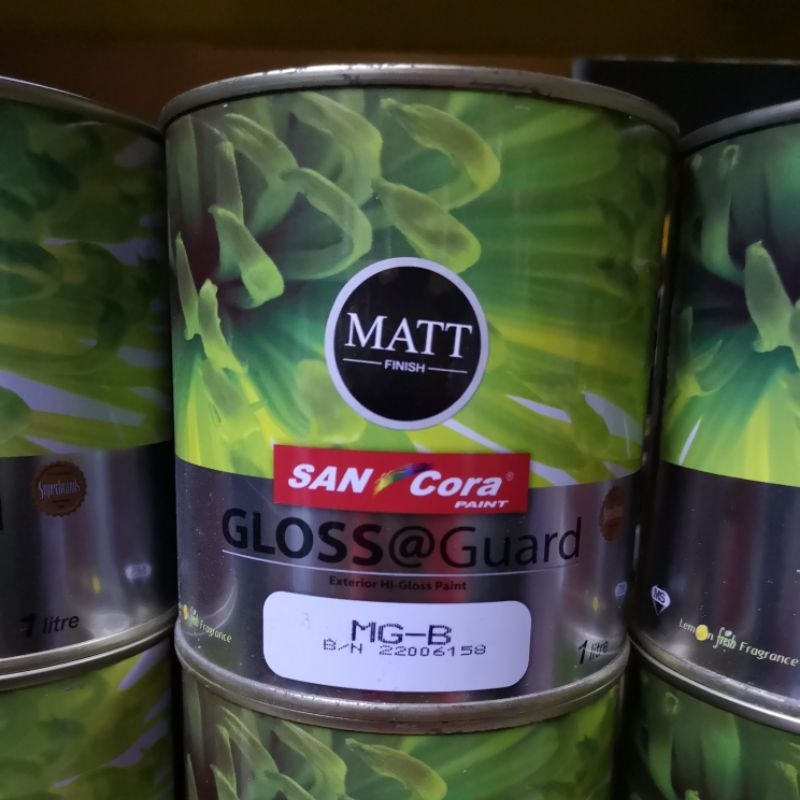1L Sancora Matt Gloss Guard 🎀 Paint for wood and metal 👉CAT KAYU BESI ...