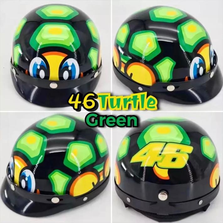 MHR DESIGN HELMENT PREMIUM DESIGN MHR Half III Steng Ninja Turtle ...